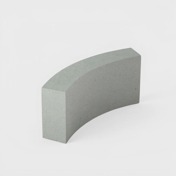 Round block 100mm thickness Aerated concrete 60 degrees